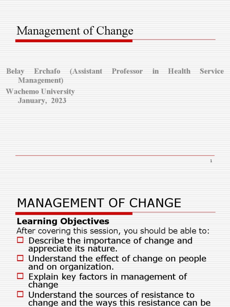 Management of Change | PDF | Change Management | System
