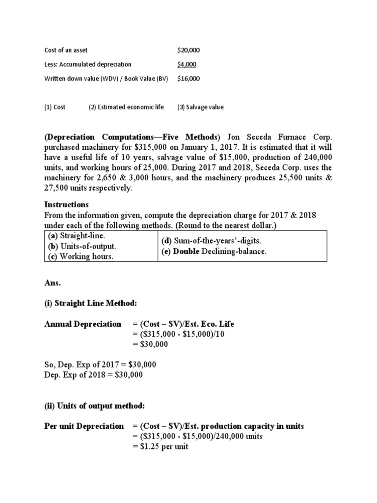 Depreciation CH 10 | PDF | Depreciation | Balance Sheet