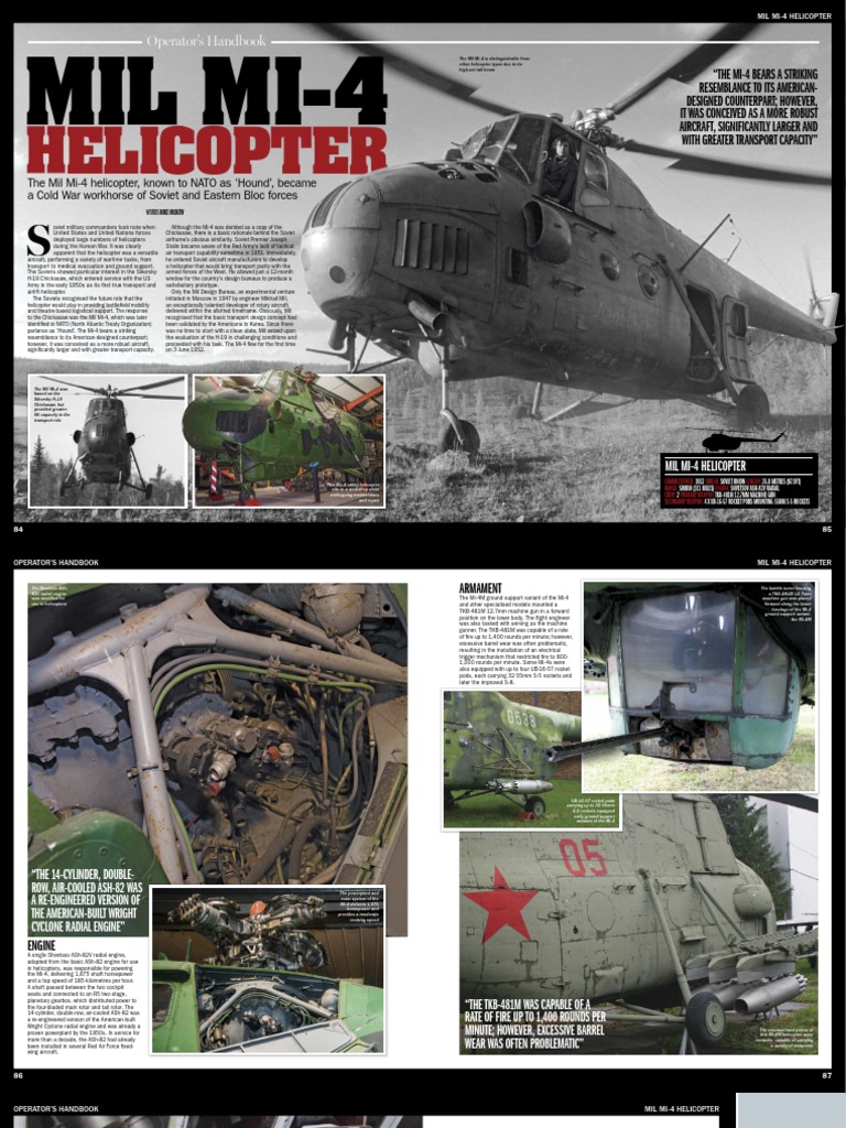Mil Mi 4 Pdf Helicopter Aviation