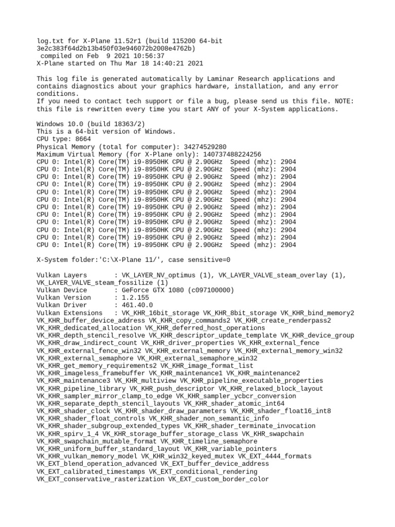 Log | PDF | Central Processing Unit | Java (Software Platform)