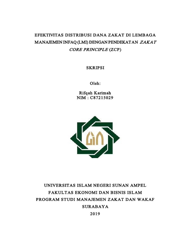 Zakat Core Principle | PDF