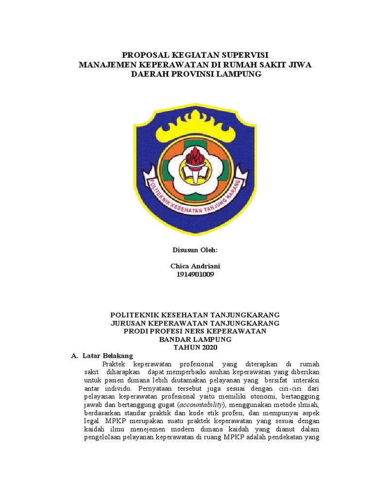 Proposal Kegiatan Supervisi Karu | PDF