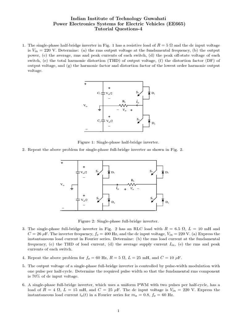 Tutorial 4 | PDF | Power Inverter | Electrical Engineering