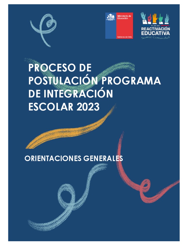 Orientaciones Proceso de Postulacion PIE 2023 | PDF | Evaluación | Educación especial
