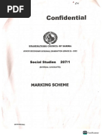 2021 Social Studies Marking Scheme | PDF