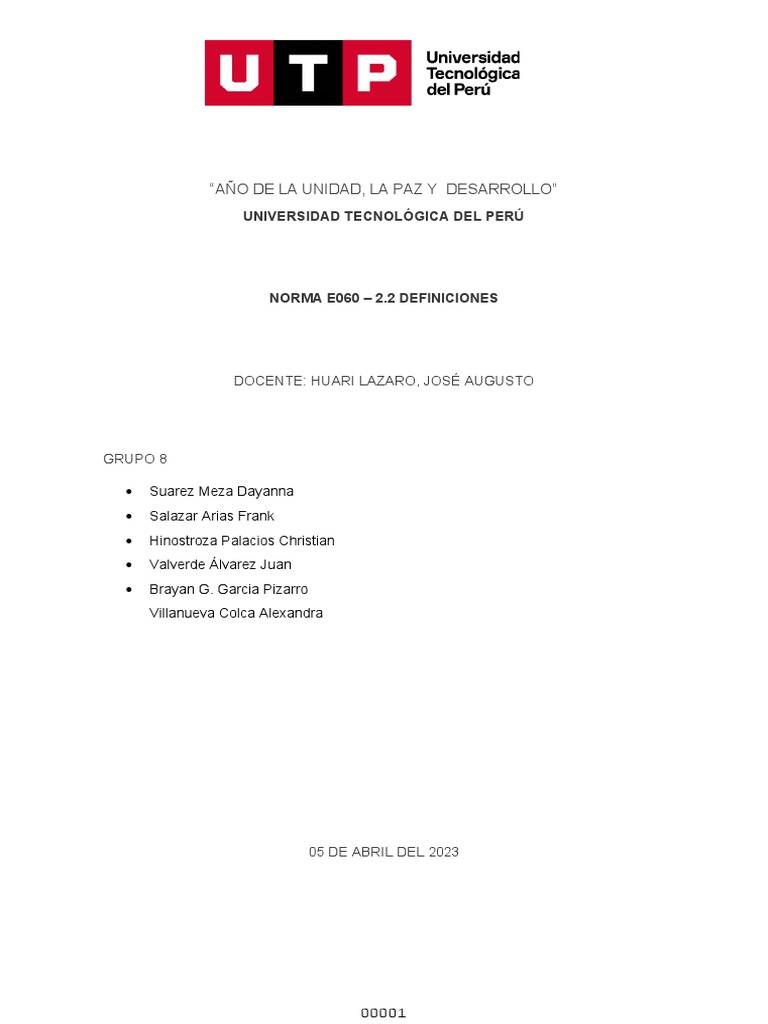 Norma E060 | PDF | Hormigón | Resistencia de materiales