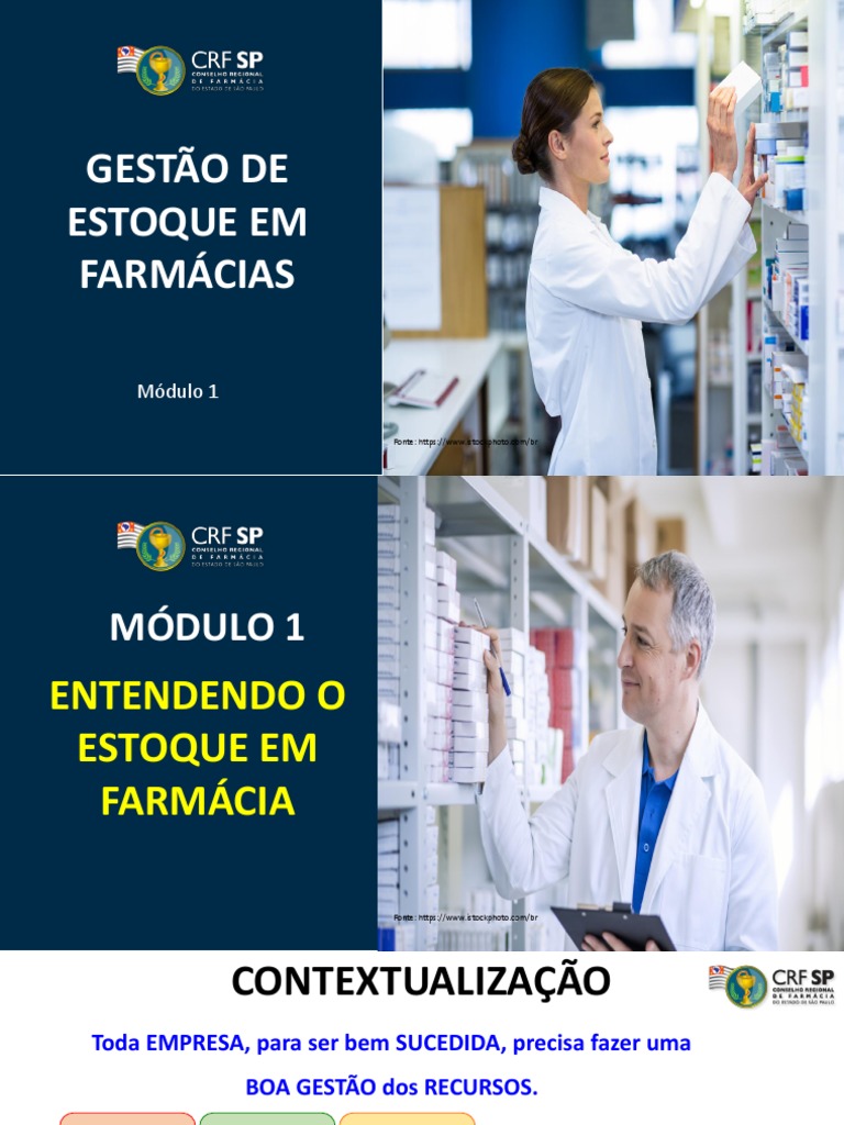Gestão de Estoque em Farmácias: Módulo 1 | PDF | Farmacêutico | Farmácia