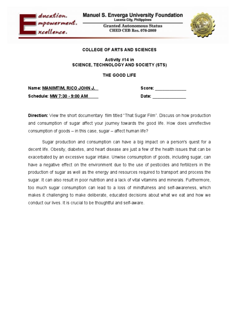 STS Activity 14 | PDF