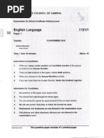 English Paper 1 June 2024 Pdf