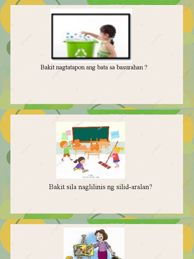 Bakit Nagtatapon Ang Bata Sa Basurahan ? | PDF