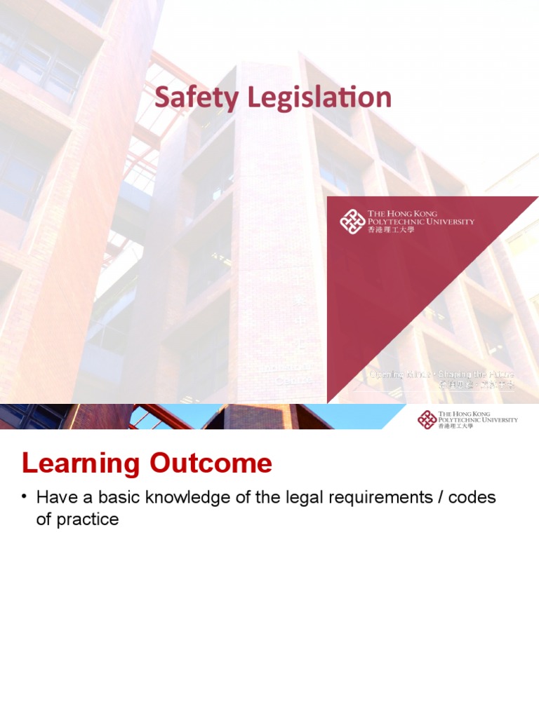Safety Legislation | PDF | Occupational Safety And Health | Employment
