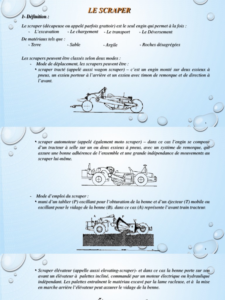 Le Scraper: 1-Définition | PDF | Véhicules terrestres | Véhicules