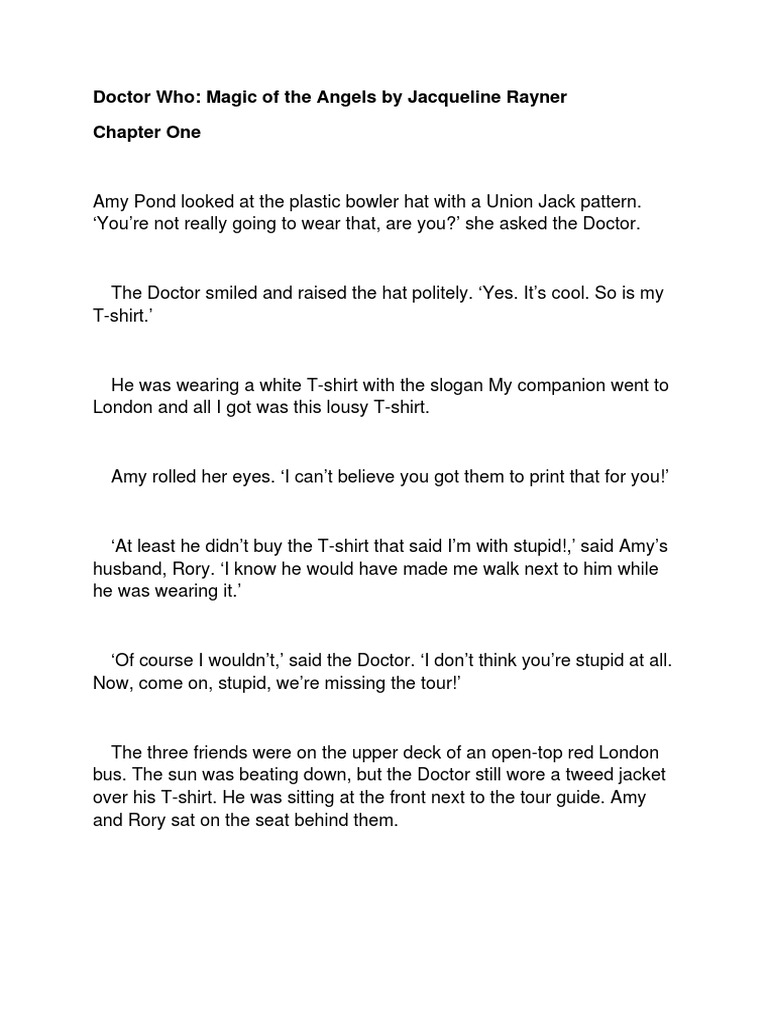 Article Magic of The Angels | PDF | The Doctor (Doctor Who)