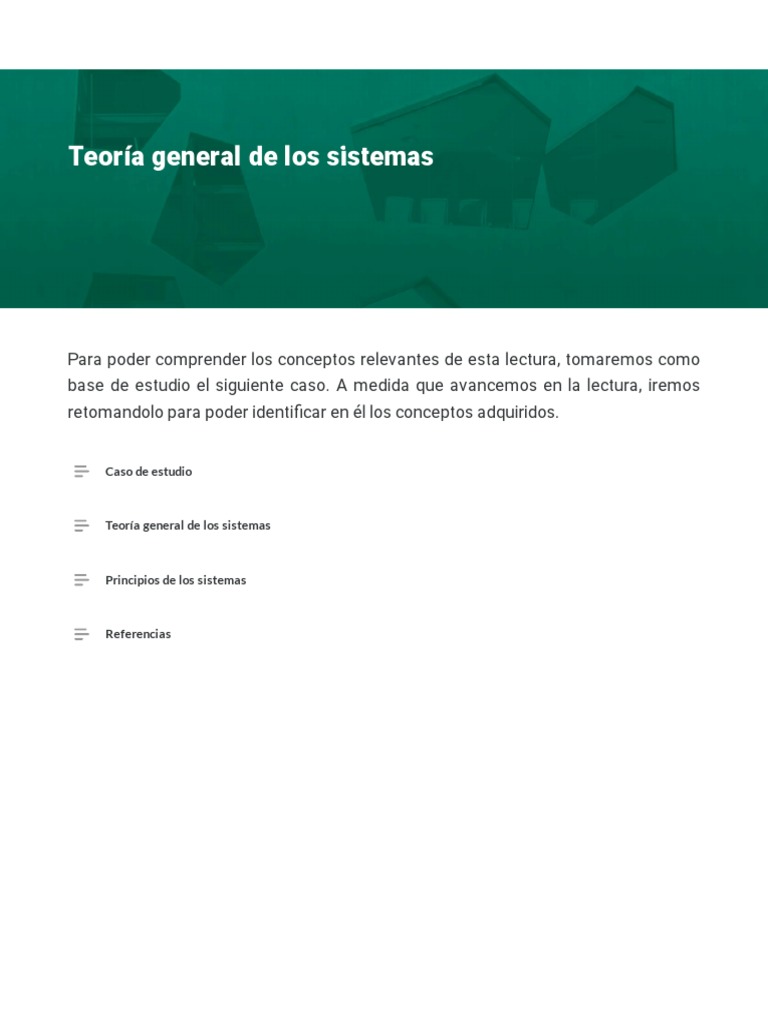 Teoría General de Los Sistemas | PDF | Sistema | Calidad (comercial)