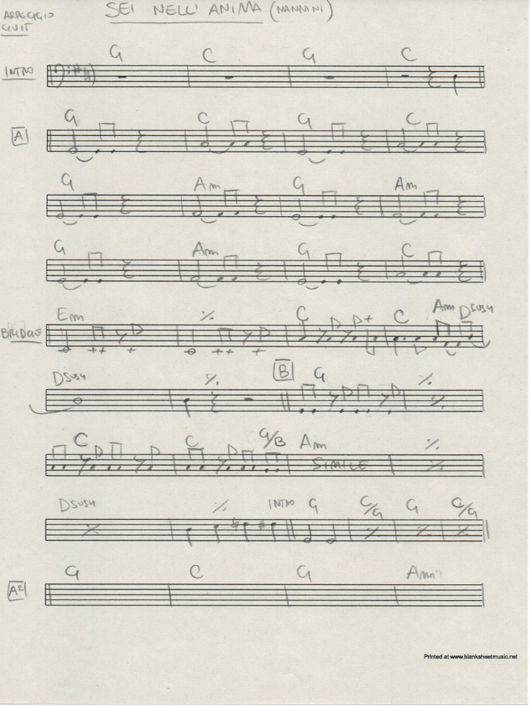 Sei Nell'anima | PDF