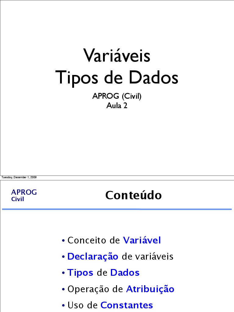 Teoricas VBA - Aula 2 - Variaveis e Tipos de Dados | Download grátis ... Teoricas VBA - Aula 2 - Variaveis e Tipos de Dados | Download grátis ...