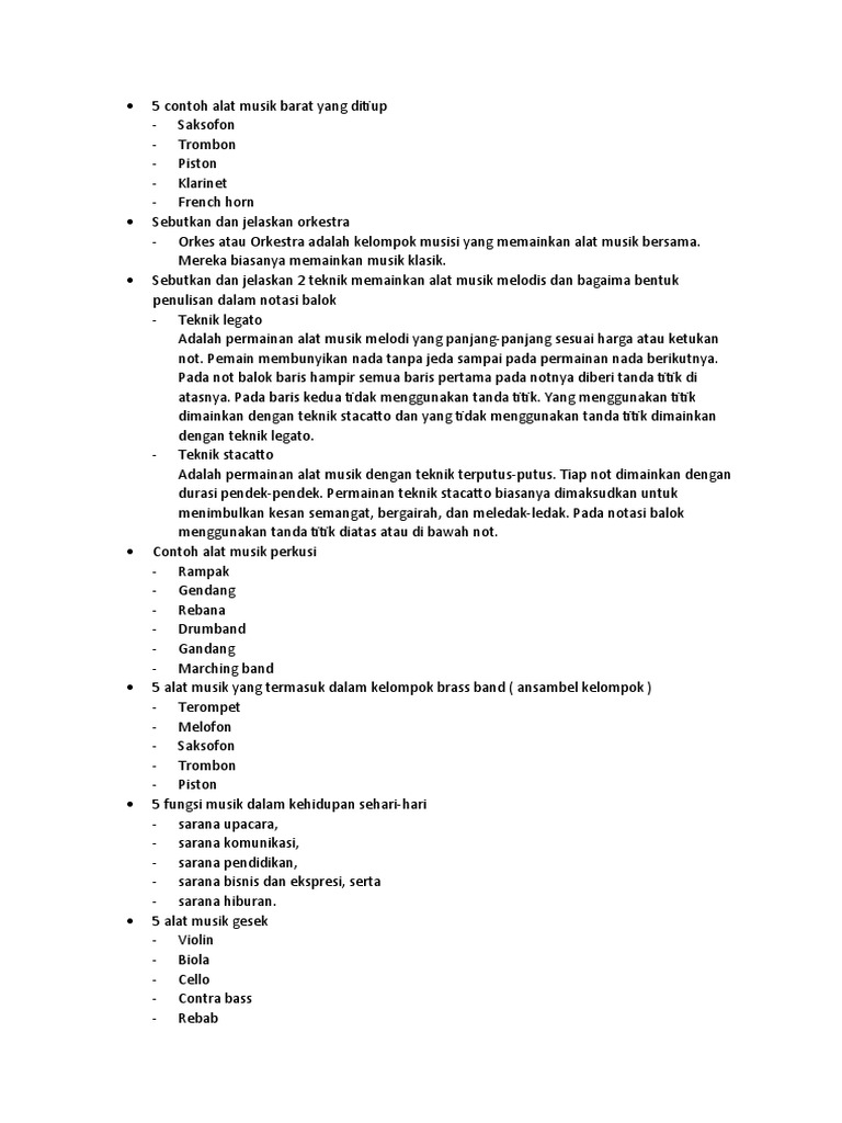 Kuartet Gesek dan Teknik Legato | PDF
