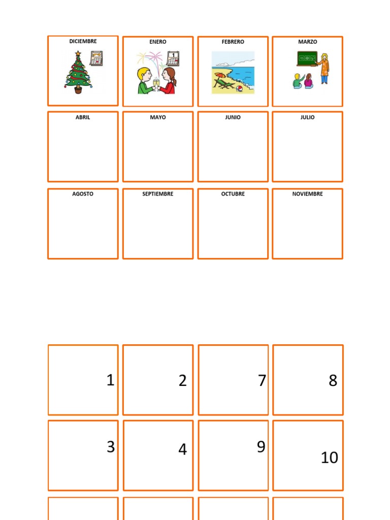 Dias de La Semana y Meses Del Año | PDF