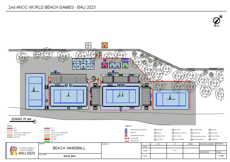Beach Handball Zoning Plan 2023 | PDF | Sports