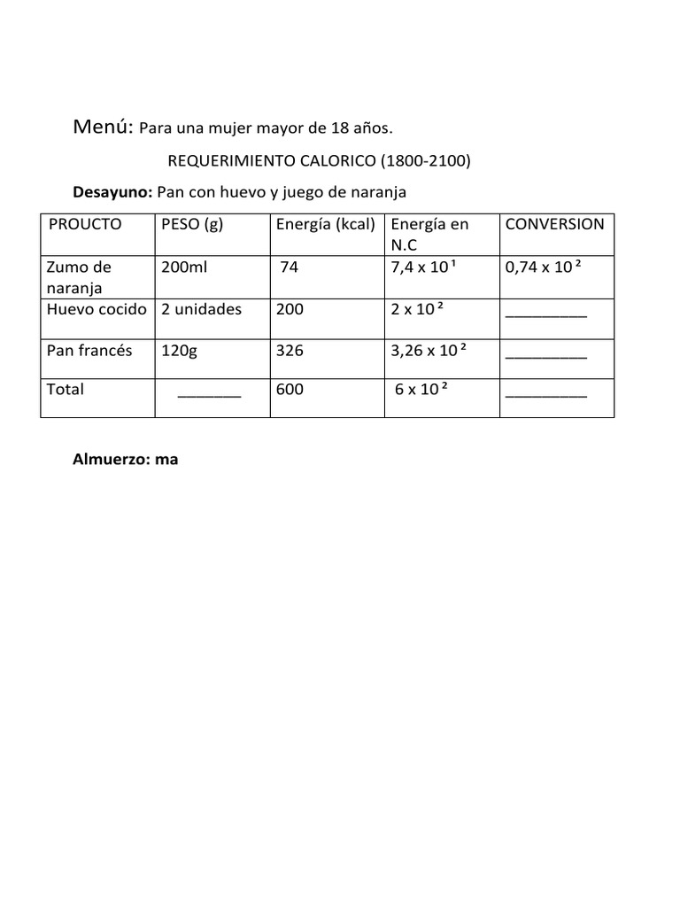 Menu Matematica | PDF