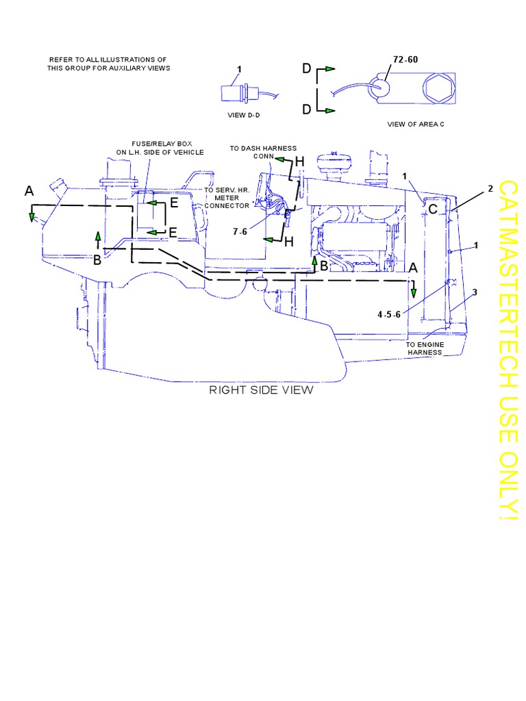 Diagram of Electrical Connections and Views for Fuse/Relay Box on Left ...