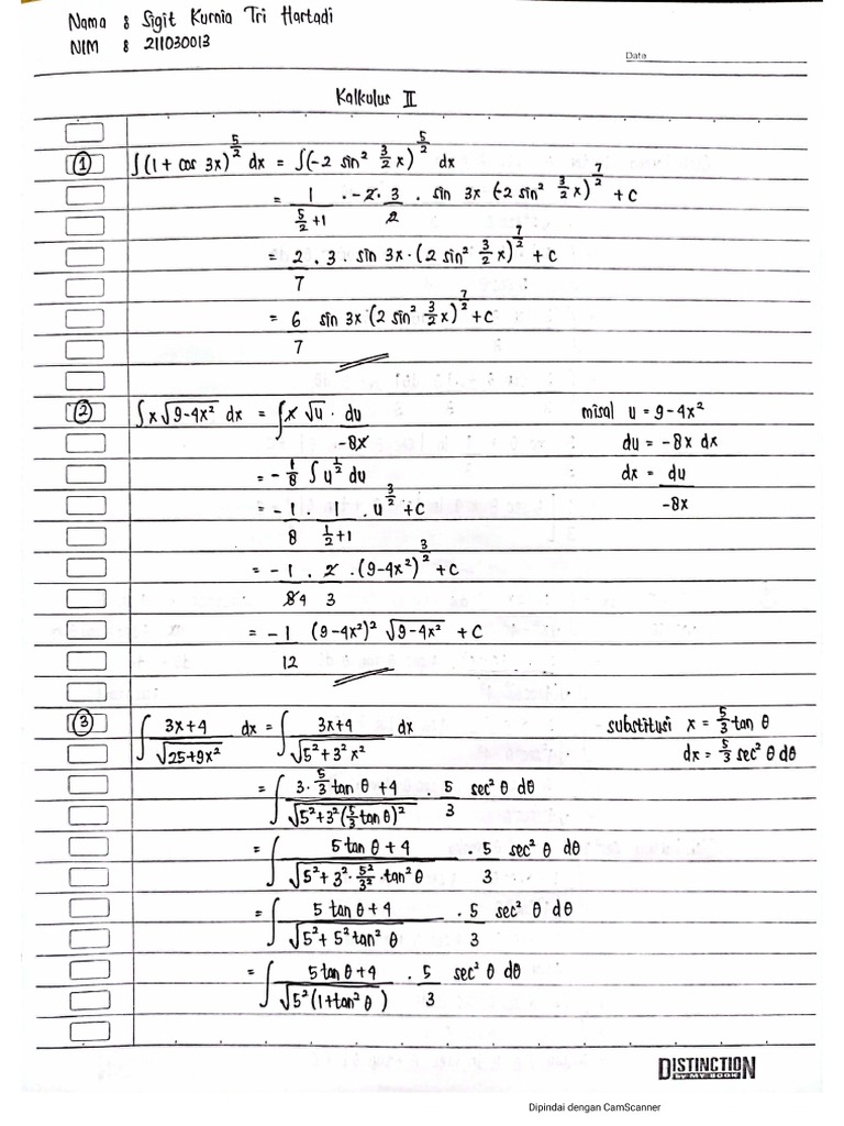 UTS Kalkulus 2 | PDF