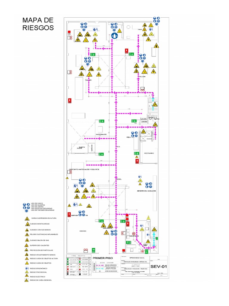 Primer Piso Mapa de Riesgos | PDF