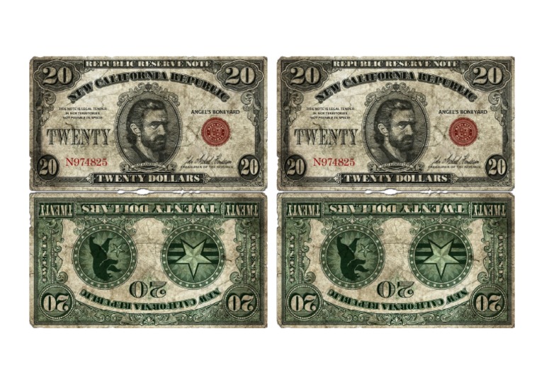 NCR 20 Dollars Printable | PDF