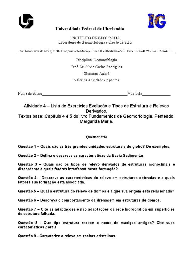 Questionário aula 4 | PDF