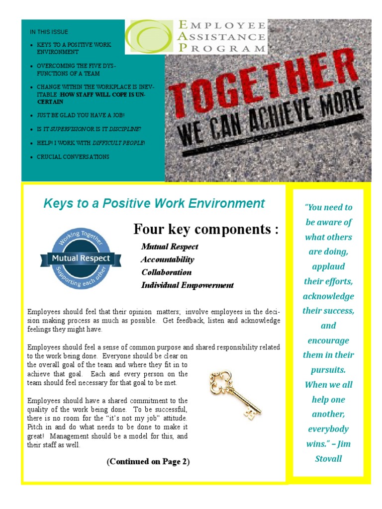 Teamwork Newsletter Final | PDF | Employment | Goal