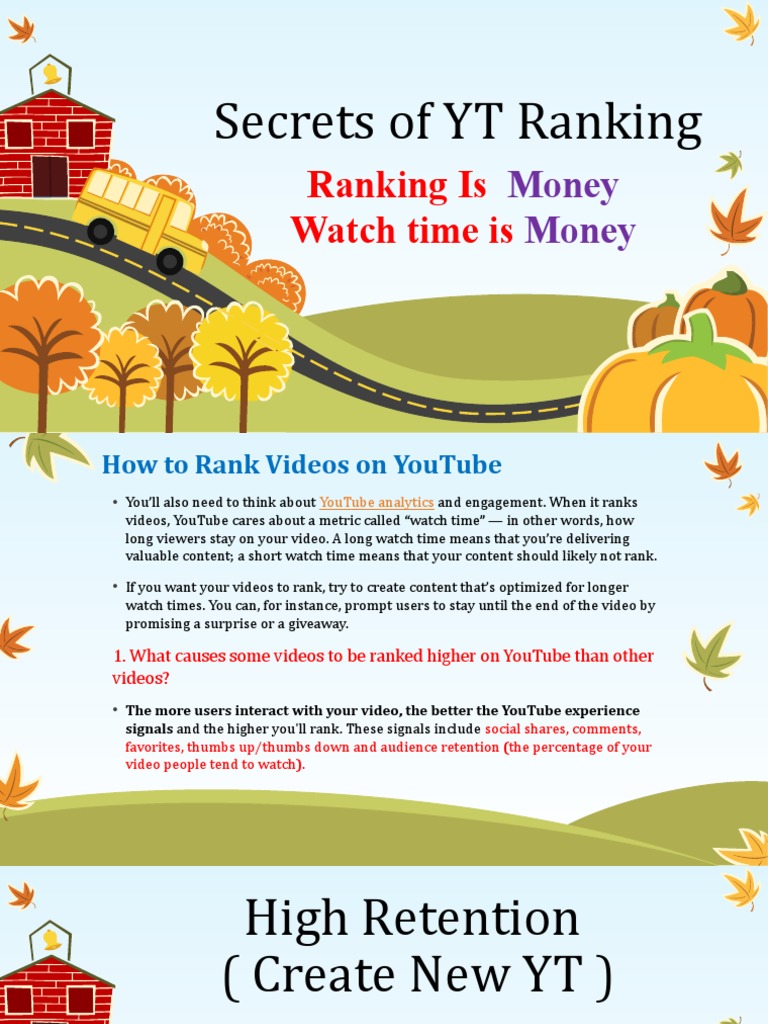 Secrets of YT Ranking: Ranking Is Watch Time Is | PDF