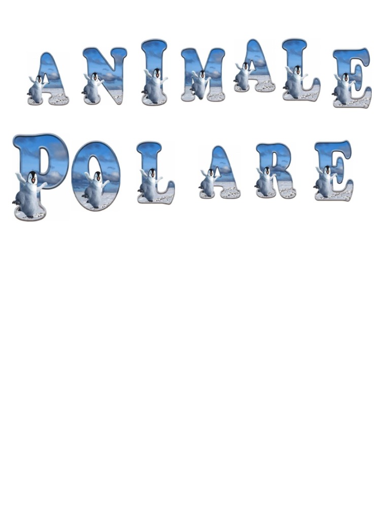 LITERE PINGUINI PT CENTRU TEMATIC | PDF