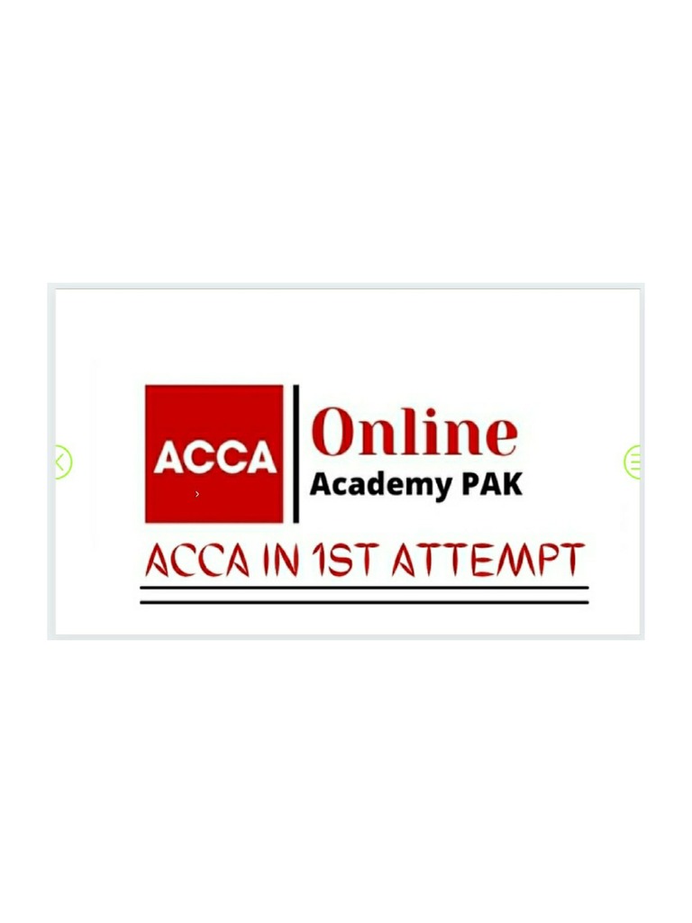 F2 (Ma) Formula's - Acca Online Academy Pak. | PDF