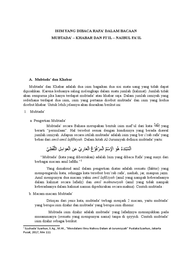 ISIM YANG DIBACA RAFA Singgih | PDF