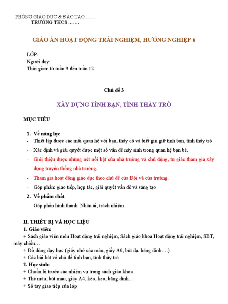 Phụ Lục IV - GIÁO ÁN THEO CV 5512 - V2 | PDF