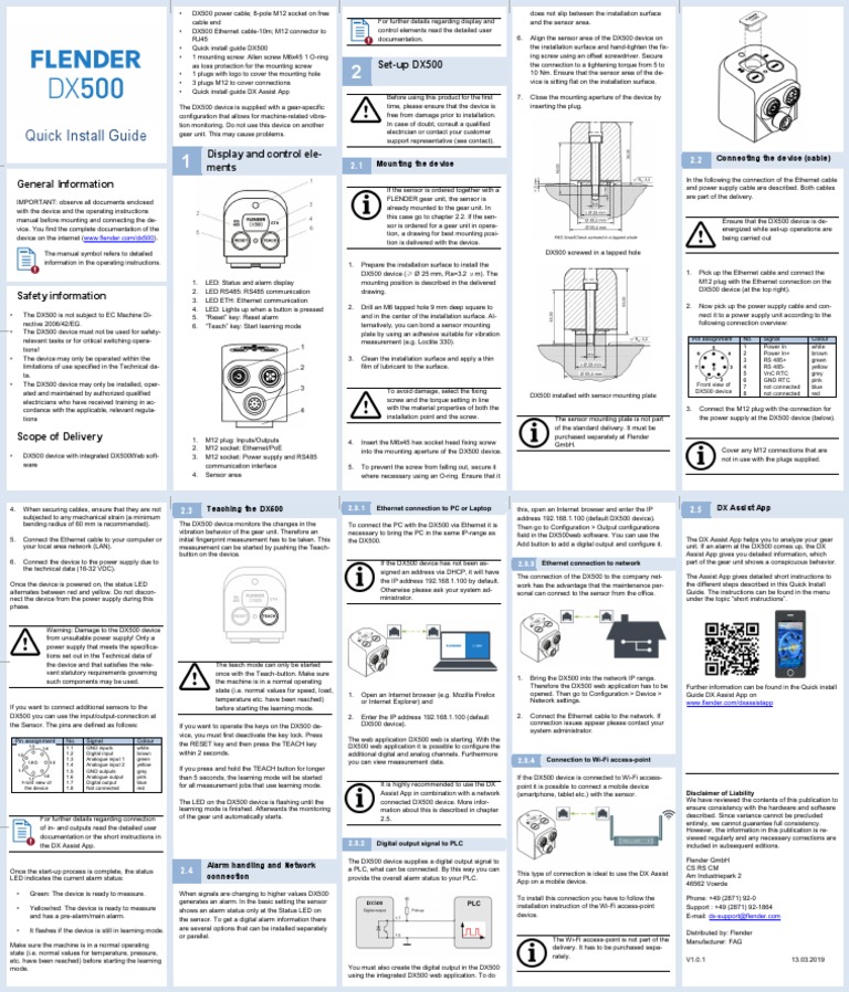 DX500 - Quick Install Guide - EN - V1.0.1 | PDF | Electrical Connector ...