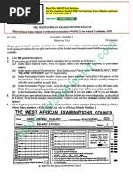 WASSCE WAEC French Past Questions PDF Download | PDF | Qualifications