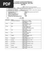 School Fee Structure 2024-2025 | PDF