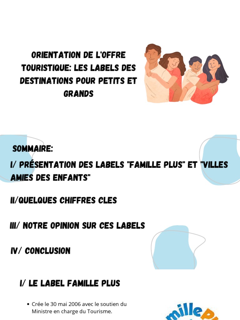 Orientation de L'offre Touristique: Les Labels Des Destinations Pour ...