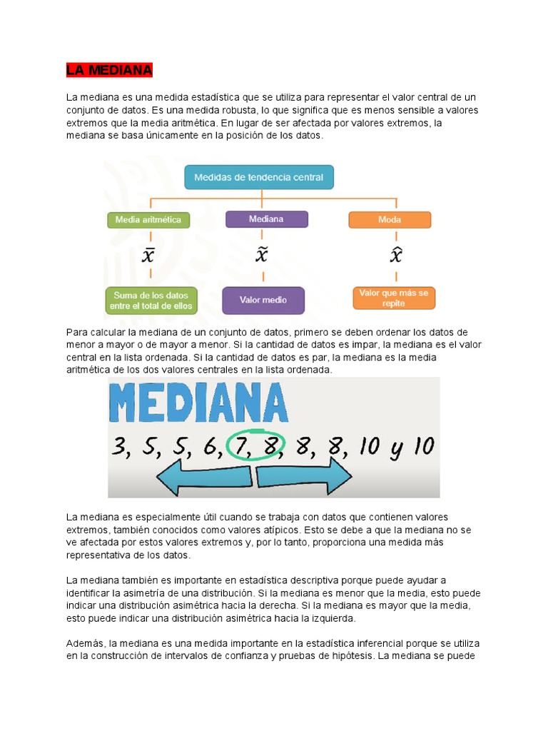 Mediana SP | PDF | Mediana | Media