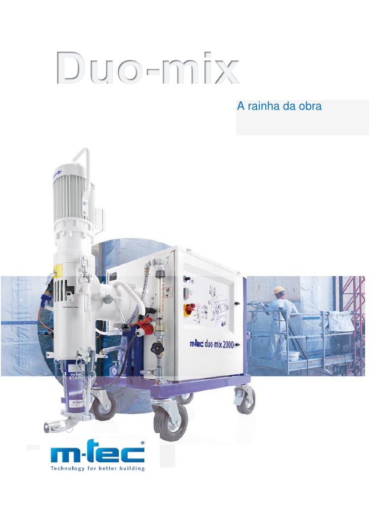 Duo-Mix: A Máquina de Mistura Ideal | PDF | Argamassa (alvenaria) | Mistura