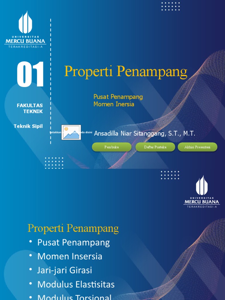 Pusat Penampang Dan Inersia | PDF