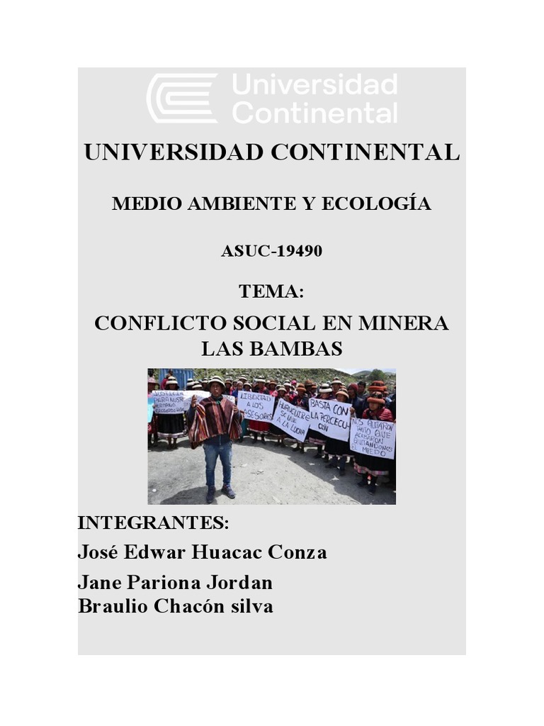 Minera Las Bambas | PDF | Minería | Entorno natural
