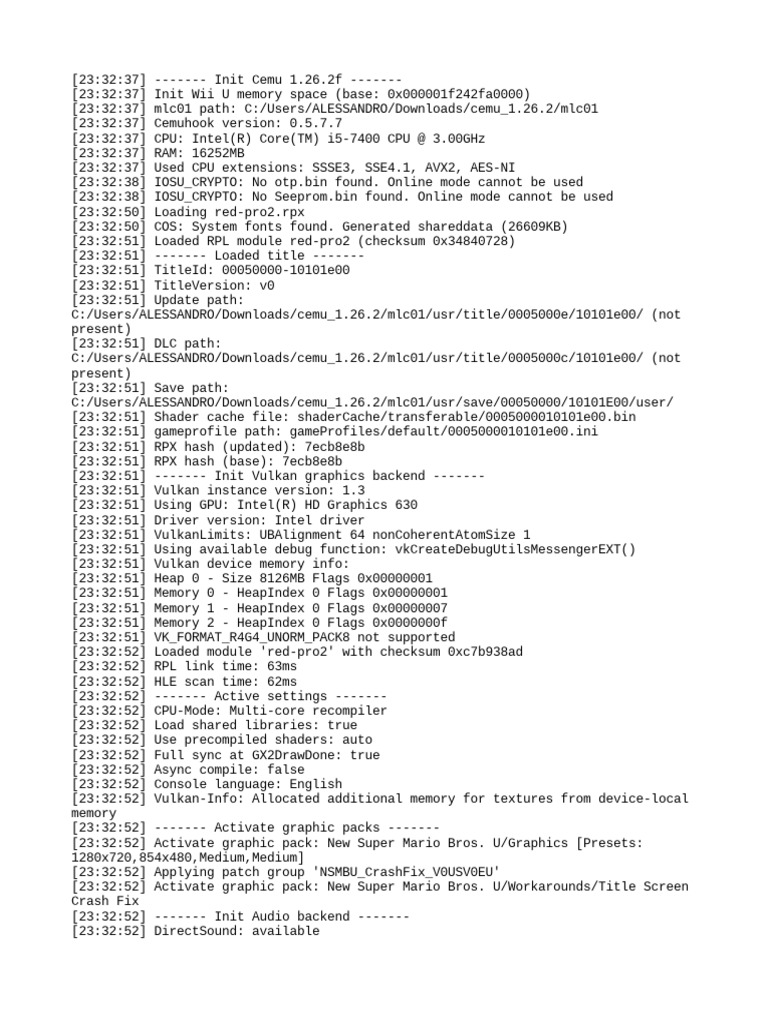 Log | PDF | Computer Hardware | Computer Architecture