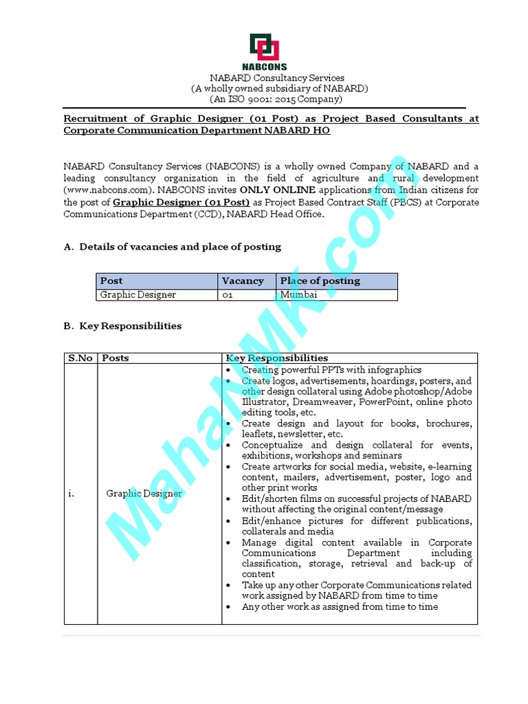 NABCONS 01 Bharti 2023 | PDF | Graphic Design | Graphics