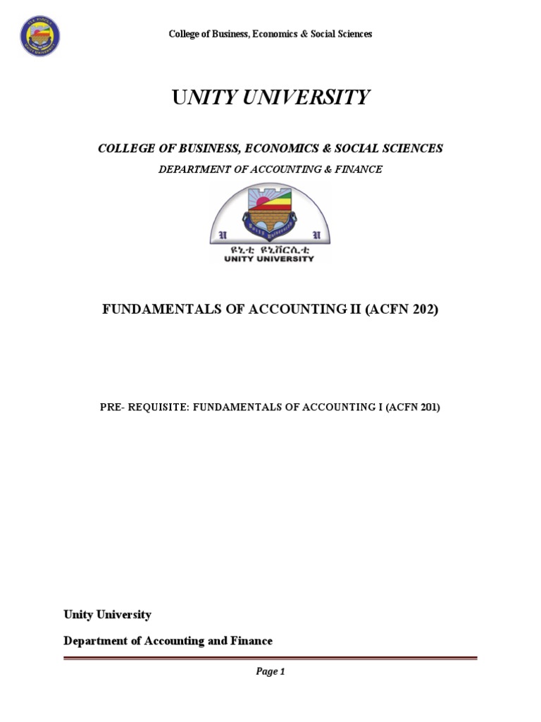 Fundamental Accounting Ii Final Module | PDF | Inventory | Payroll Tax