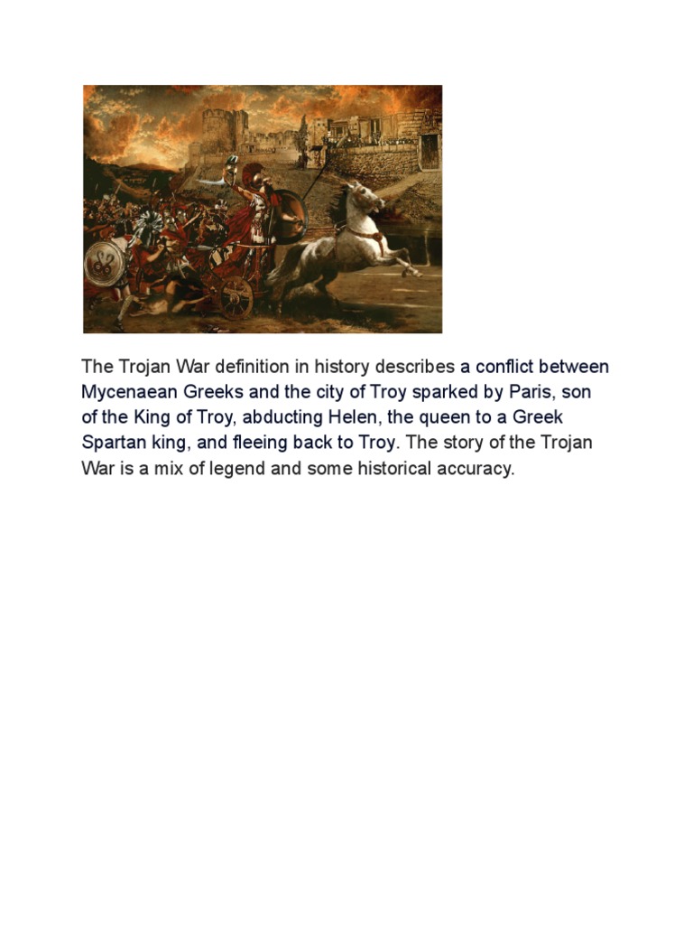 Descriptive Writing of Troy War and Pandora | PDF