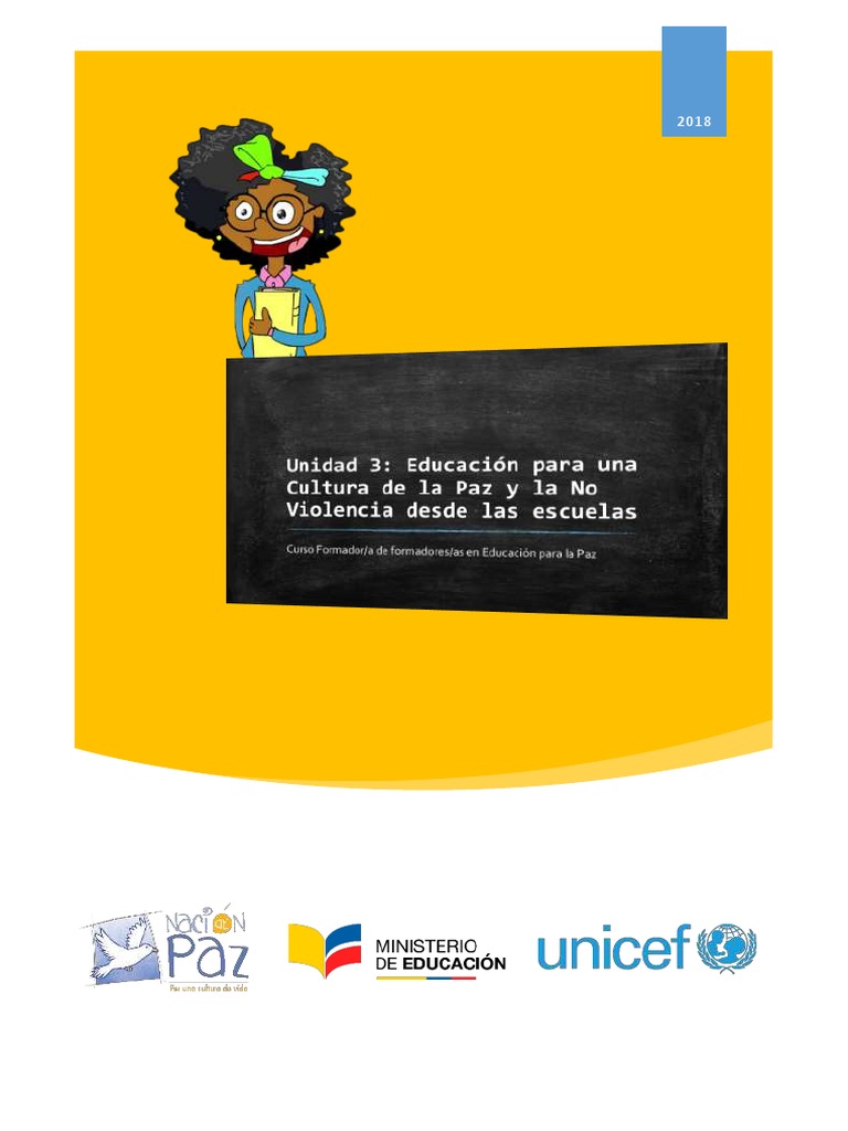 Unidad 3 Educar Para La Paz Y La No Violencia Desde Las Escuelas