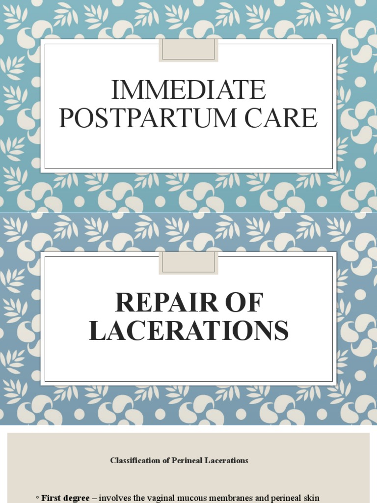 Immediate Postpartum Care 1 | PDF | Weighing Scale | Infants