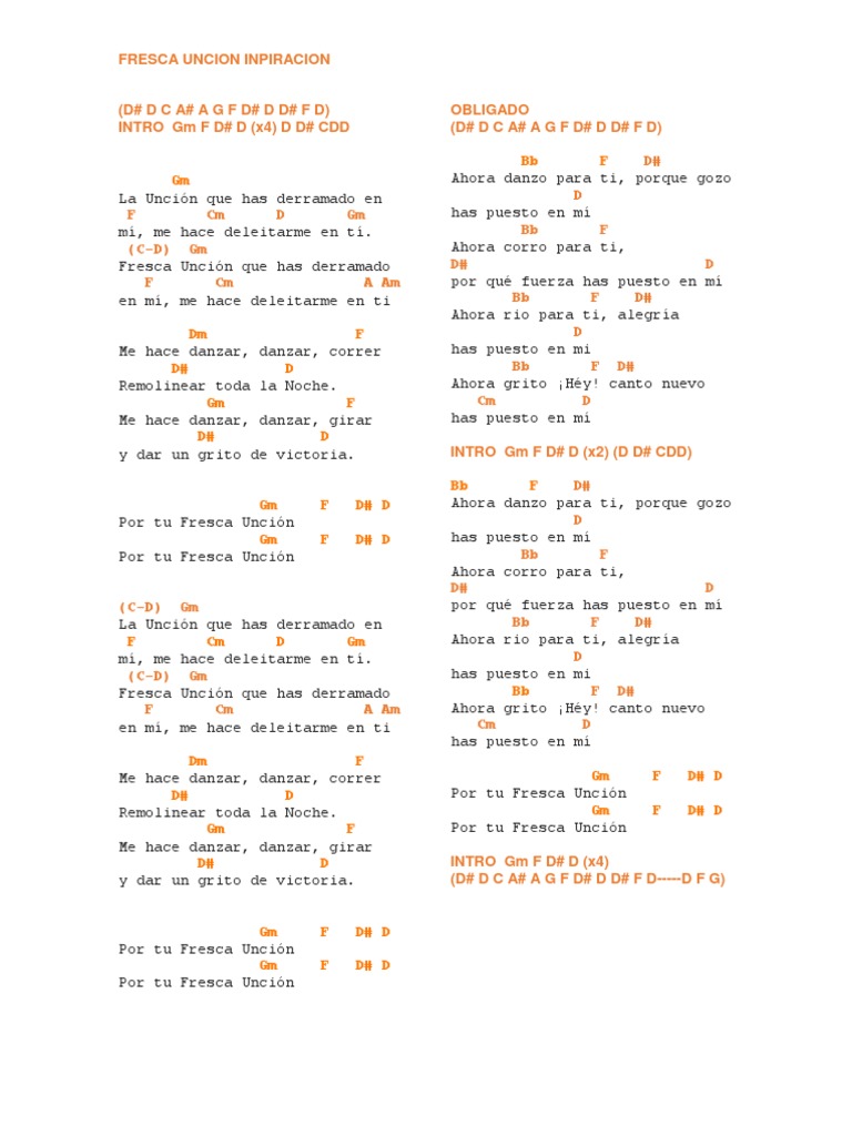 Fresca Uncion Inspiracion | PDF